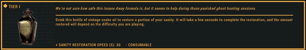 Phasmophobia: Sanity Medicine Function and Tiers