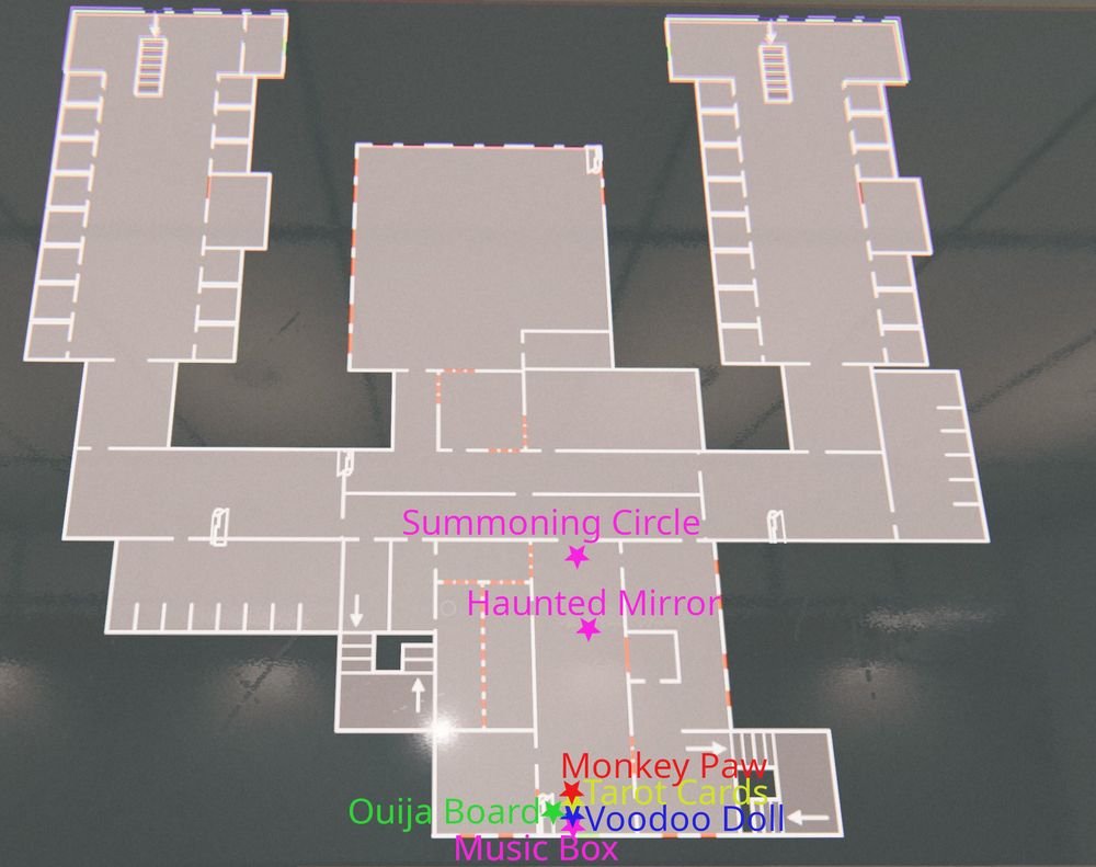 Phasmophobia - Cursed Posessions in Prison with map