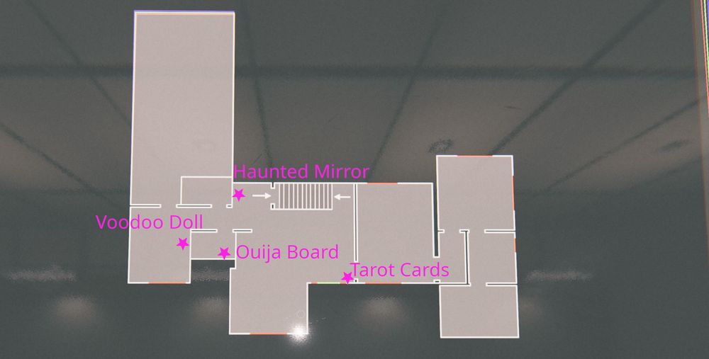 Phasmophobia - Cursed Posessions in Ridgeview Court with map