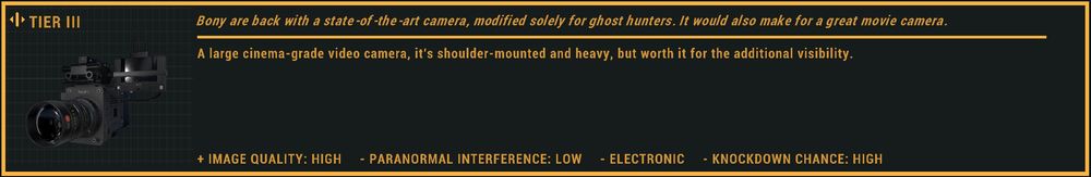 Phasmophobia: Video Camera Function and Tiers
