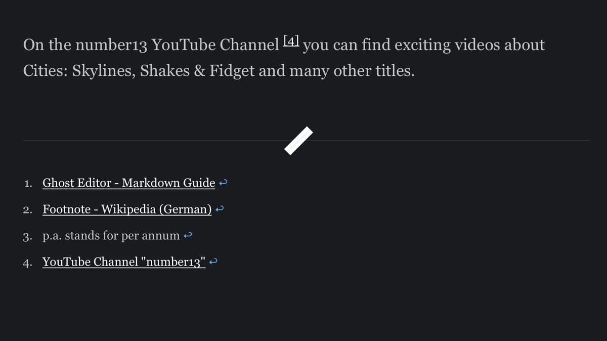 Ghost Blog: How to Add Footnotes to Your Post