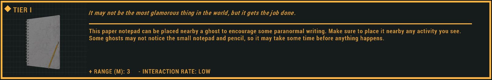 Phasmophobia: Ghost Writing Book Function and Tiers