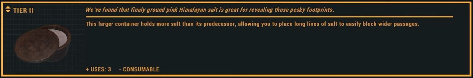 Phasmophobia: Salt Function and Tiers