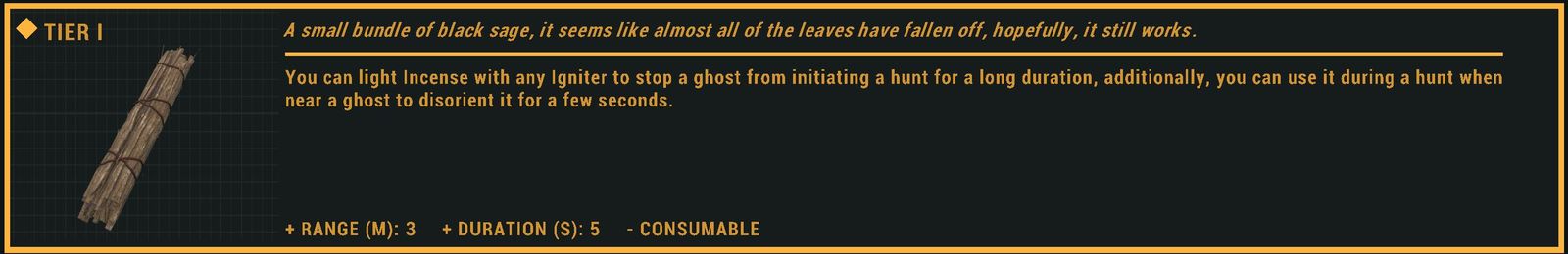 Phasmophobia: Incense Function and Tiers