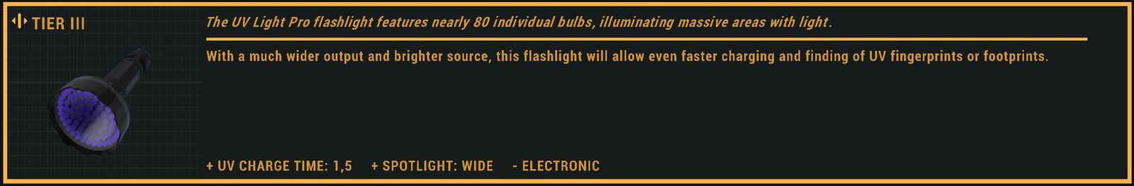 Phasmophobia: Ultraviolet - UV function and Tiers