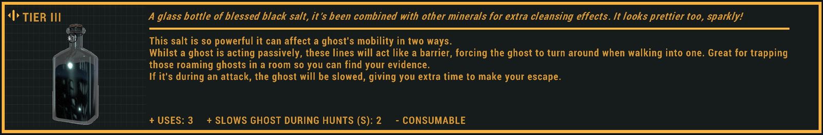 Phasmophobia: Salt Function and Tiers