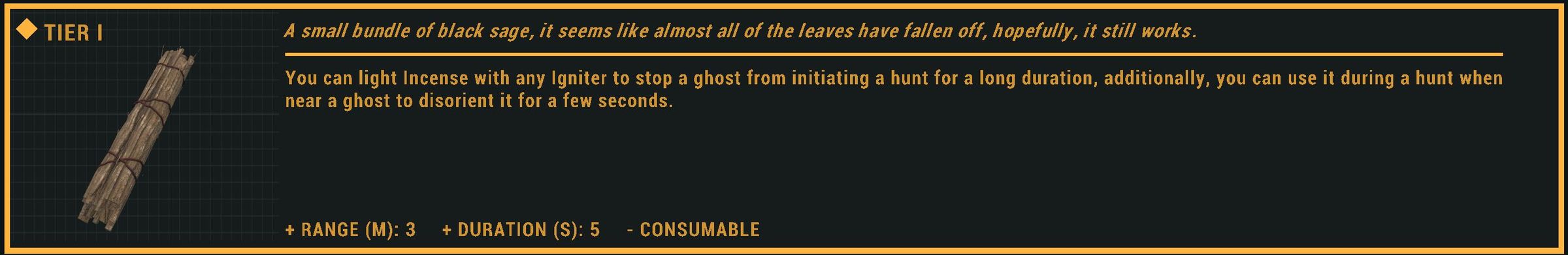 Phasmophobia: Incense Function and Tiers