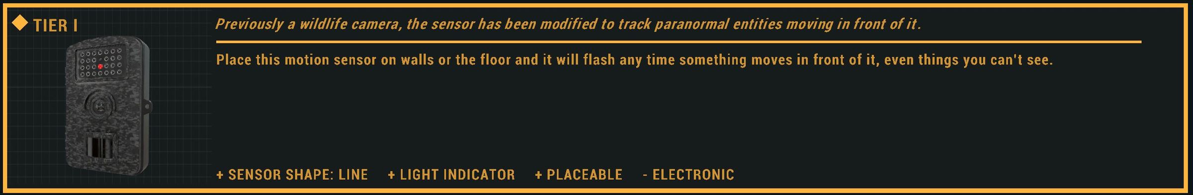 Phasmophobia: Motion Sensor Function and Tiers