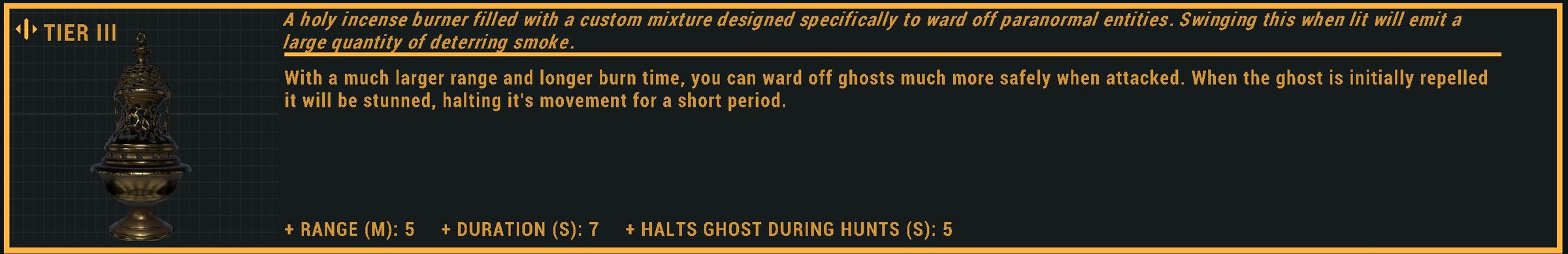 Phasmophobia: Incense Function and Tiers