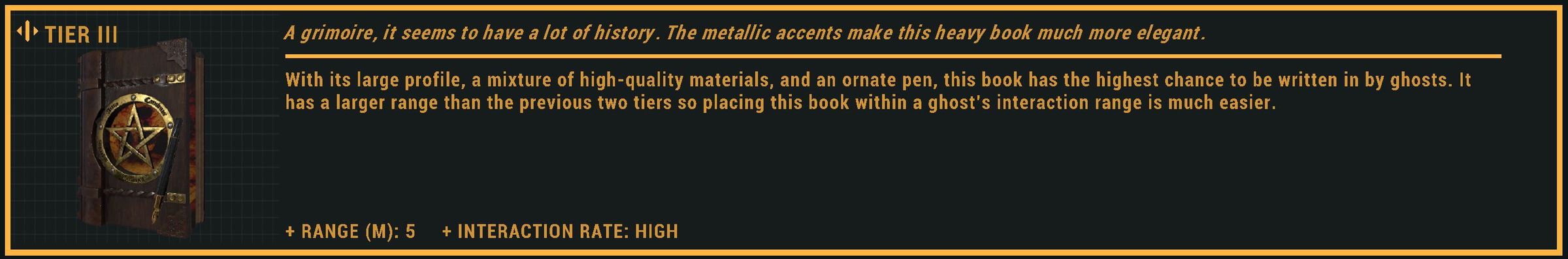 Phasmophobia: Ghost Writing Book Function and Tiers