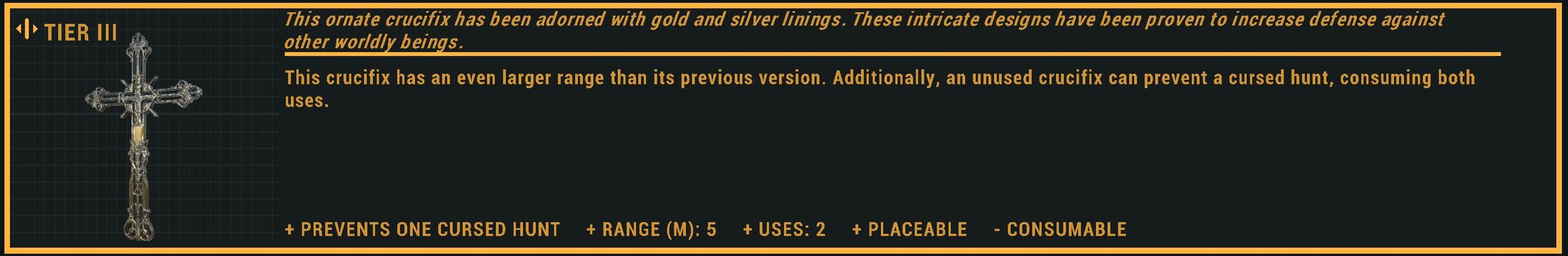Phasmophobia: Crucifix Function and Tiers