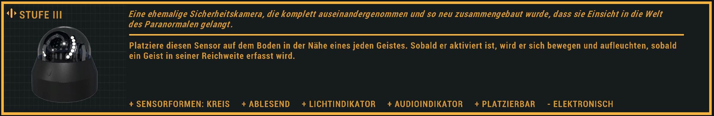 Phasmophobia: Motion Sensor Function and Tiers