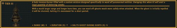 Phasmophobia: Incense Function and Tiers