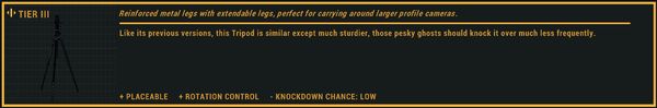 Phasmophobia: Tripod Function and Tiers