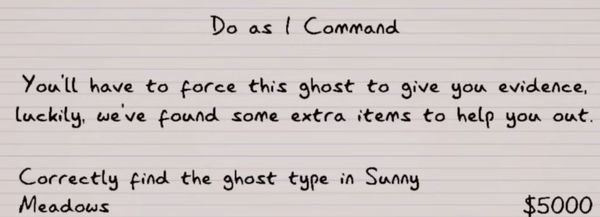 Phasmophobia: Do as I command - Challenge mode