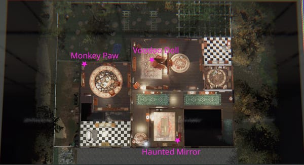 Phasmophobia - Cursed Possessions in Bleasdale Farmhouse Rework with Map